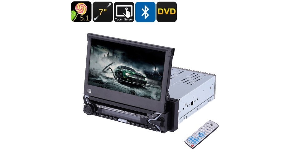 Media Player 7 cu touchscreen DVD, MP3, MP4, bluetooth, 1DIN, COD:9505 ...