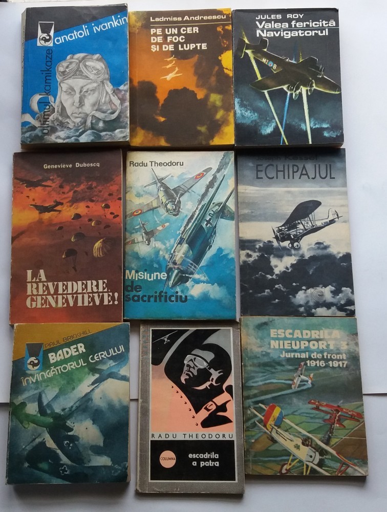 Aviatie - Lot Carti Razboi Aviatic - 9 Carti despre Avioane si Aviatori ...