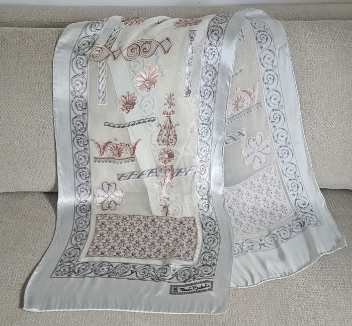 ESARFA - FULAR VINTAGE DIN MATASE NATURALA FINA, RENATO BALESTRA ...