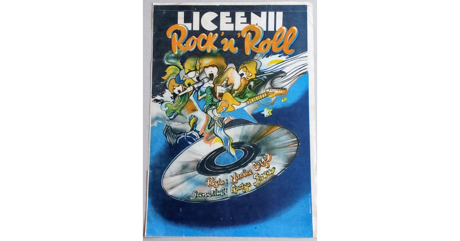 Liceenii Rock'n Roll - Afis fata-verso film românesc, cinema ...
