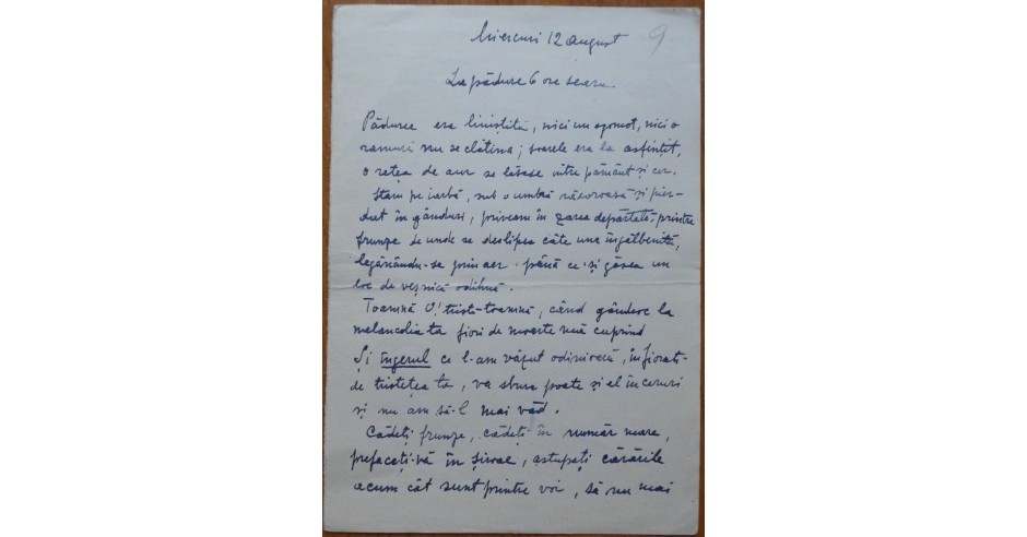 Scrisoare S. Luchian catre Cecilia Vasilescu , transcrisa olograf de ...