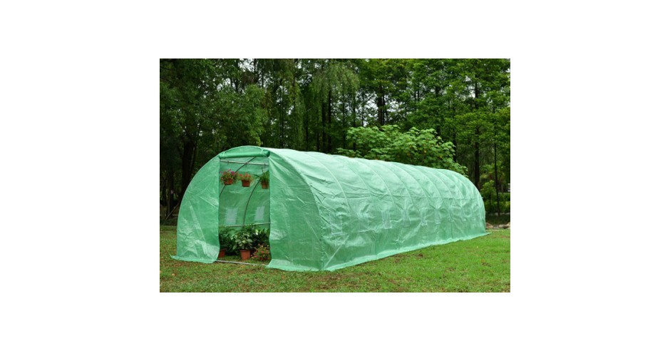 Solar gradina / Sera legume cu schelet metalic 10 x 3 x 2 m Micul ...