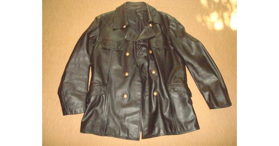 Geaca barbati, piele naturala bovina, model Army/Police/Moto/Vintage ...