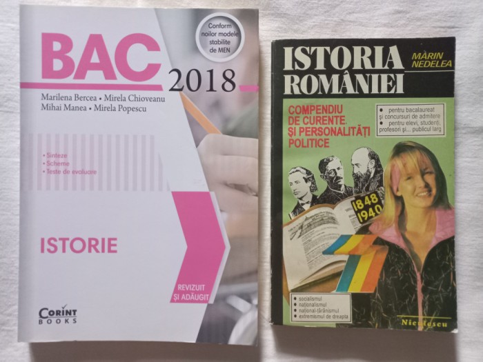 ISTORIE BAC 2018. REVIZUIT SI ADAUGIT + ISTORIA ROMANIEI COMPENDIU DE ...
