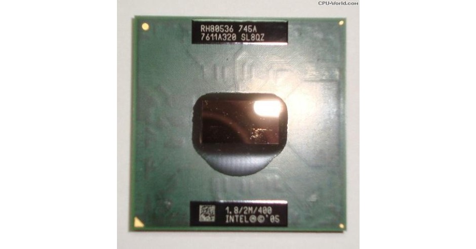 procesor laptop Intel Pentium M 745 745A sl8qz Socket M PPGA478 H ...