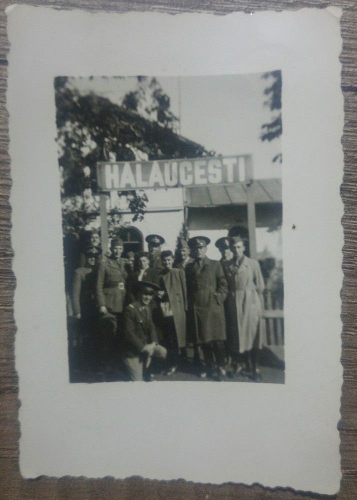 Ofiteri romani, Halaucesti Iasi 1942// fotografie | arhiva Okazii.ro