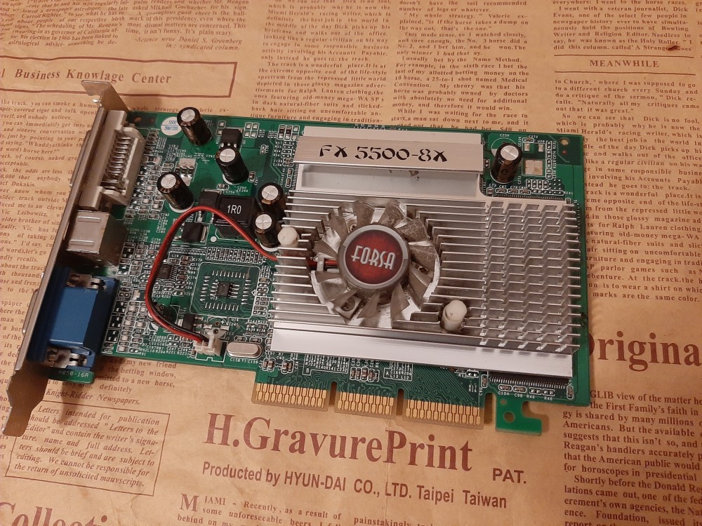Placa video AGP Forsa nVidia GeForce FX 5500 256Mb DDR 128bit | arhiva ...