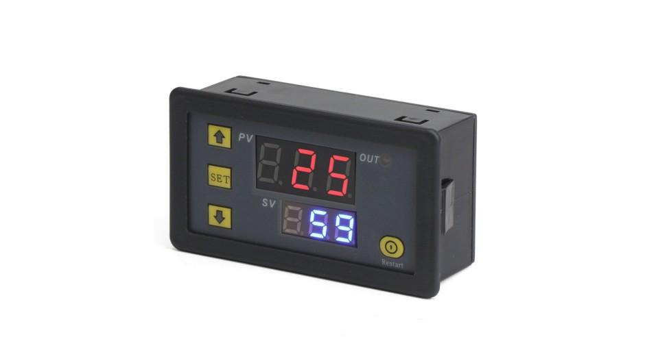 Releu Temporizator Digital Programabil 220V, Timer Ciclic, Modul ...