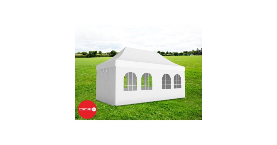 3x6 m Pavilion Pliabil Professional Aluminiu 50 mm, cu 8 ferestre ...