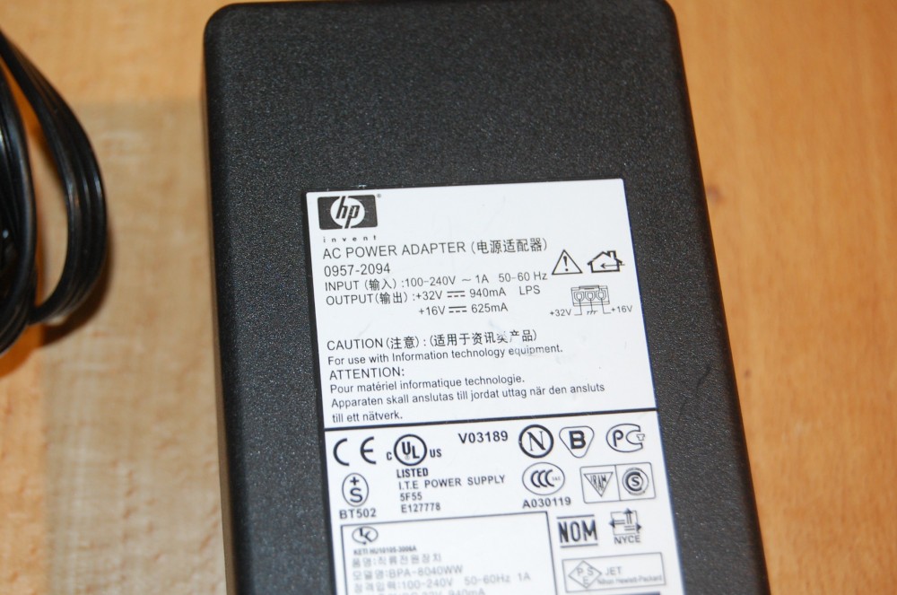 Alimentator Imprimanta HP model 0957-2094 32V 940mA 16V 625mA mufa mov ...