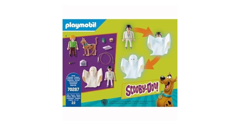 Set de constructie LEGO Playmobil 70287 - Scooby&Shaggy cu fantoma ...