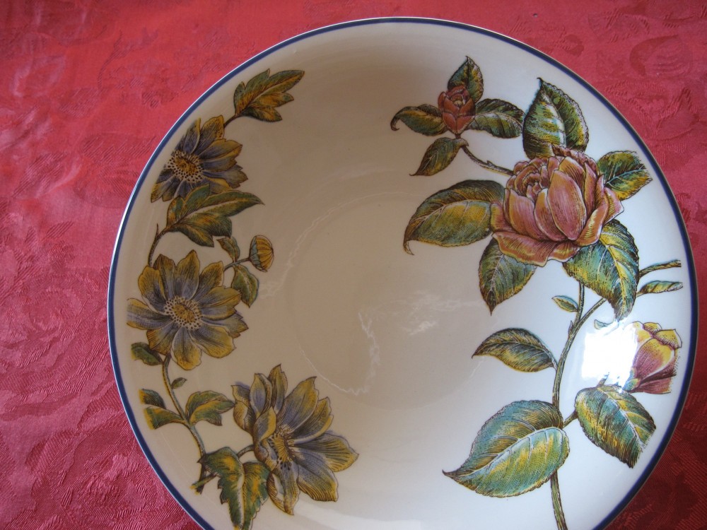 BOL / CASTRON PORTELAN ENGLEZESC STAFFORDSHIRE MODEL WOODSTOCK 21.5 CM ...