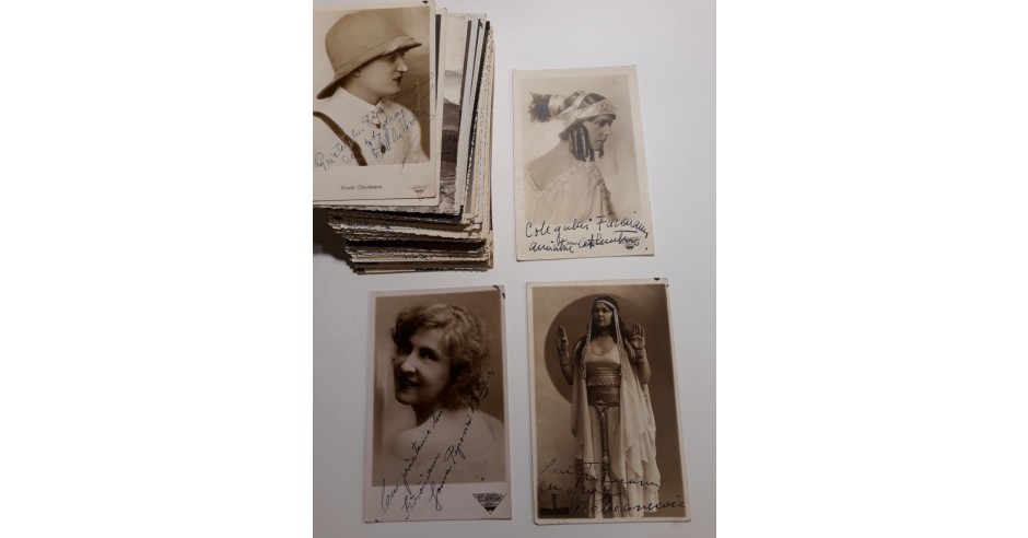 COLECTIE FOTOGRAFII VECHI CU DEDICATII ACTORI TEATRUL NAT CLUJ ANII ...