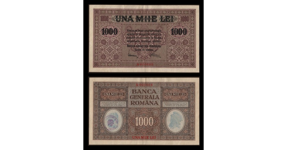 Bancnote -Romania 1000 lei 1917 -BGR | Okazii.ro