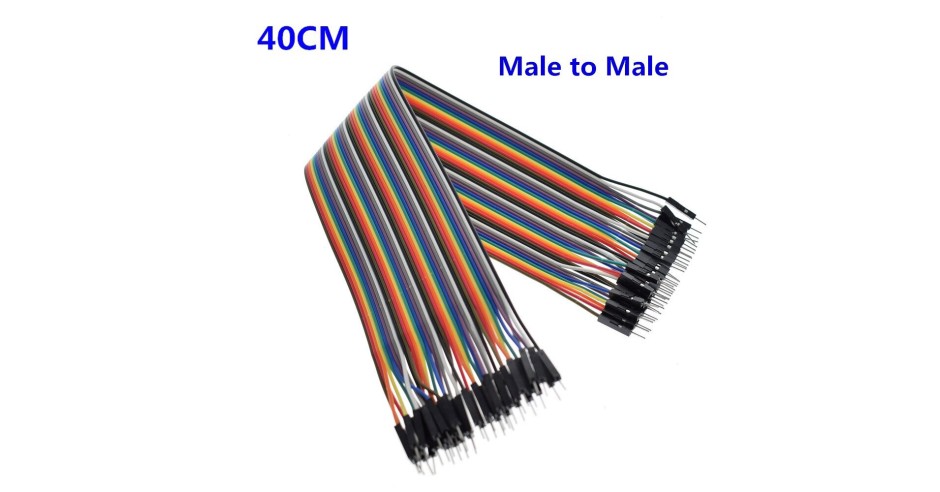 10 cabluri (40cm) dupont TATA-TATA (male-male) Arduino cablu breadboard ...