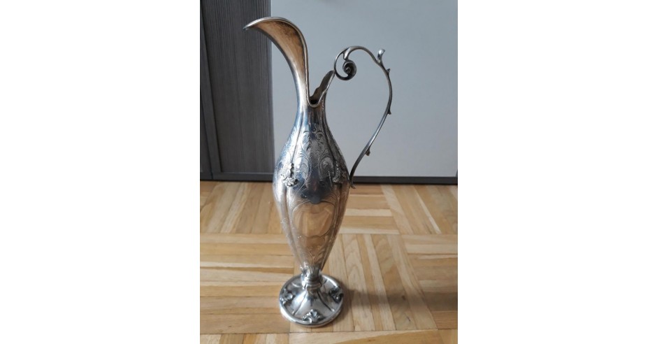 CARAFA VECHE ARGINT MASIV 374 GR MARCAJ 800 DEOSEBITA | arhiva Okazii.ro