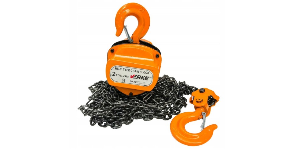 Macara, palan manual cu lant 2000 kg, 2 tone Verke | arhiva Okazii.ro