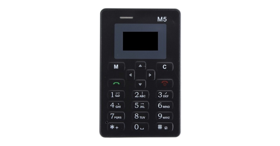 Mini telefon ultra subtire Aeku M5, radio FM, Negru | arhiva Okazii.ro