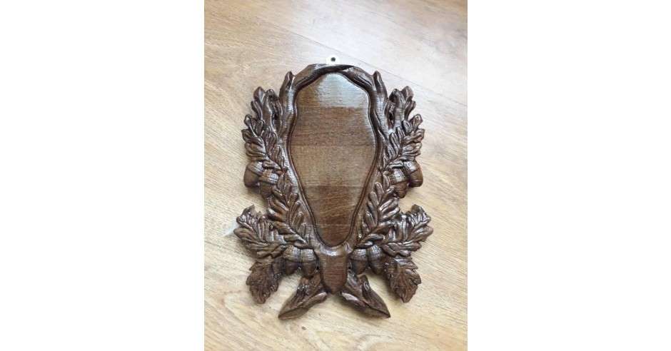 Panoplie caprior tap trofeu vanatoare din lemn | arhiva Okazii.ro