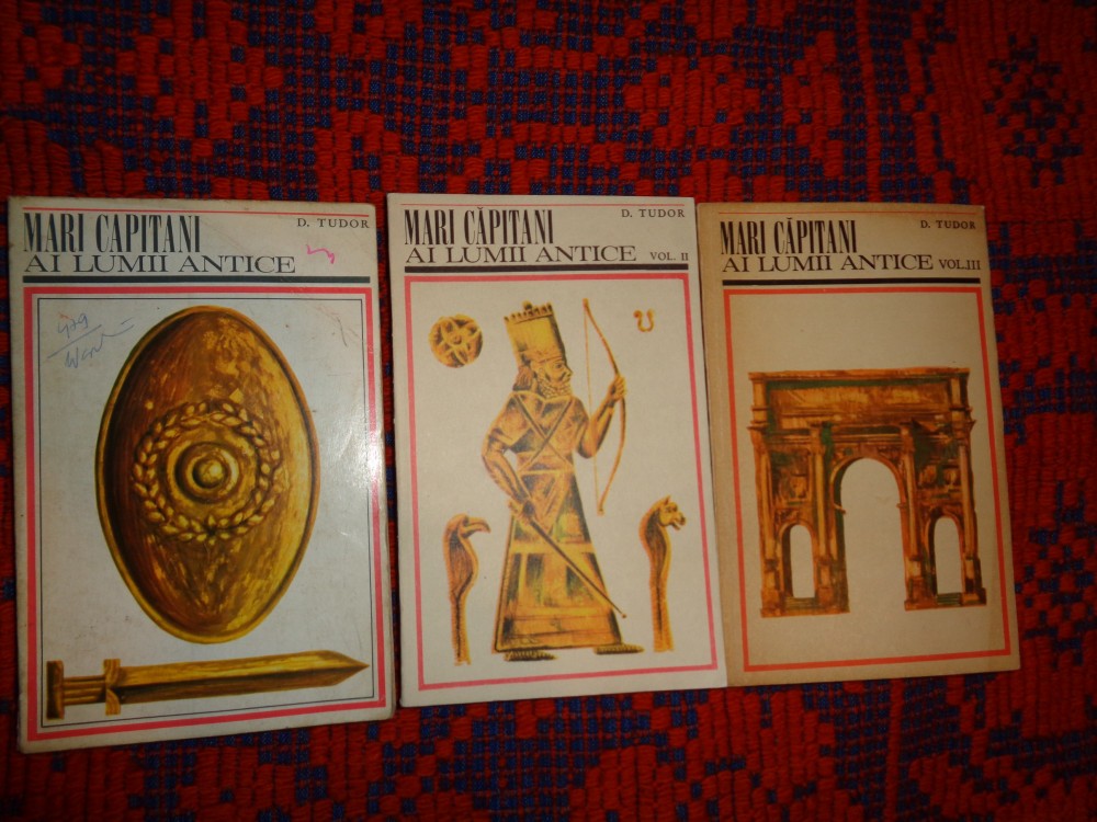 Mari capitani ai lumii antice - D.Tudor an1969-171, ilustratii, 2 harti ...