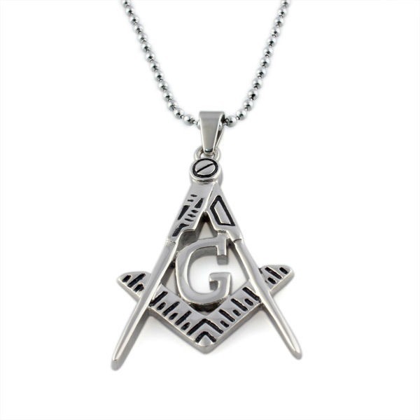 Pandantiv masonic - Echer si compas cu litera G | Okazii.ro