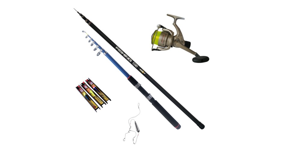 Set undita Fishing 4 m, lanseta Fishing 2.7 m, mulineta LC140 si ...