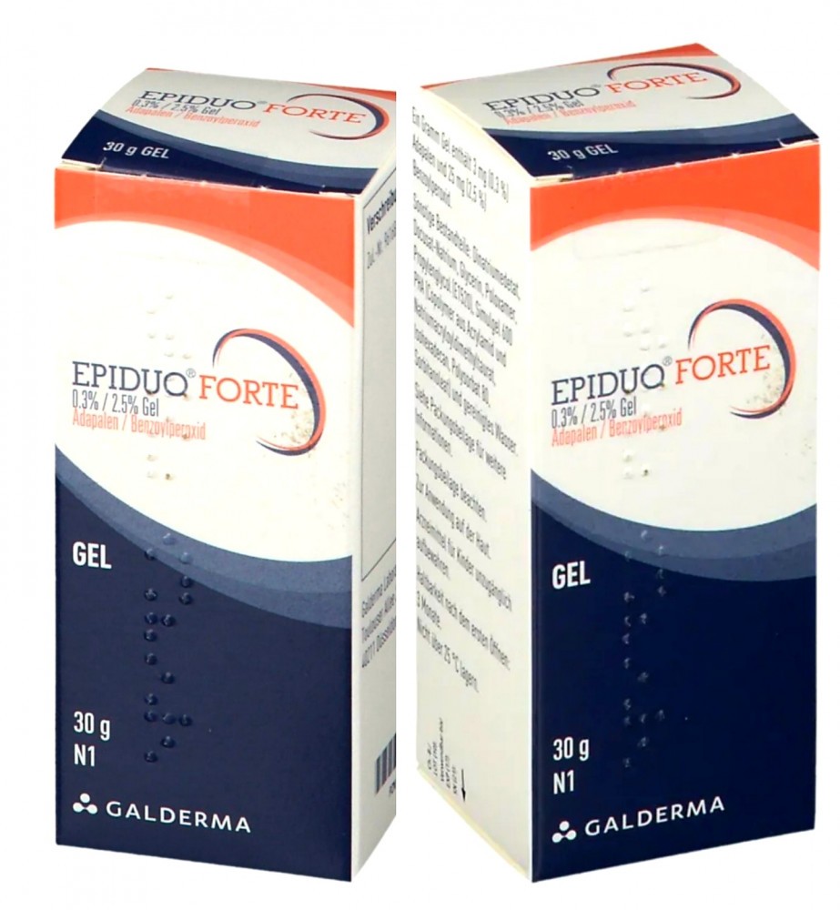 EPIDUO FORTE 0.3% Adapalene Differin Acnee Adapalena (Tretinoin/Retinol ...