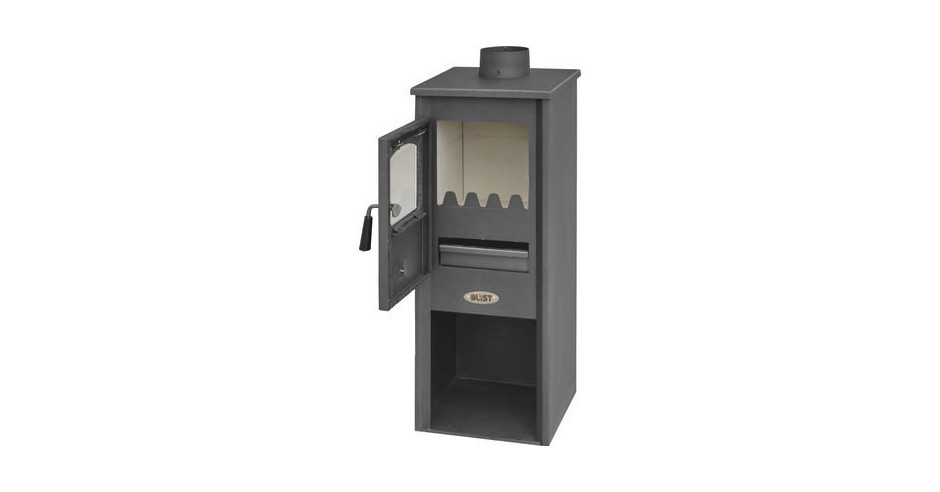 Soba Semineu Lemne Usa Sticla Samotat 5-7kw Incalzire Bucatarie Camera ...