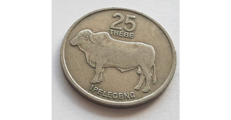 121. Moneda Botswana 25 thebe 1977 | arhiva Okazii.ro