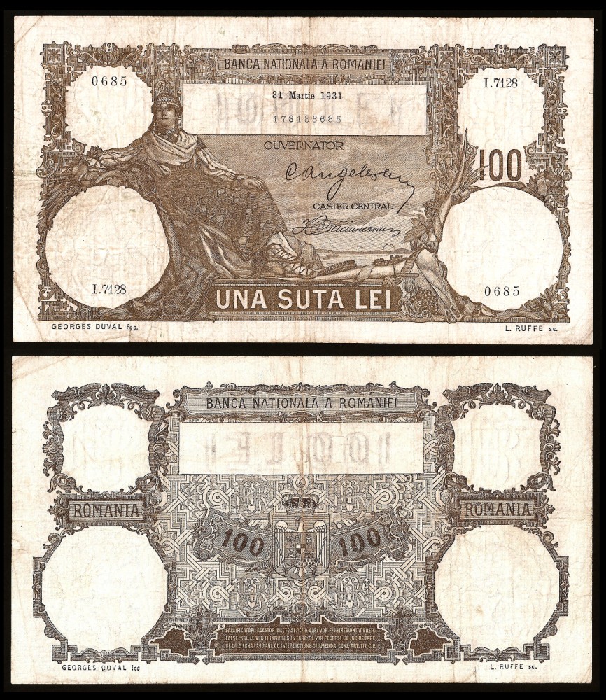 Bancnote Romania, bani vechi 100 lei 1931 | arhiva Okazii.ro