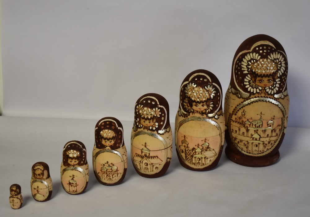 Papusa ruseasca Matrioska / Matryoshka - 7 bucati - completa | arhiva ...