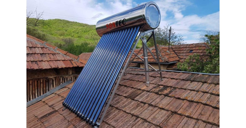 Kit Panou Solar Presurizat Apa Calda, Inox, 150 litri, SONTEC, 15 ...