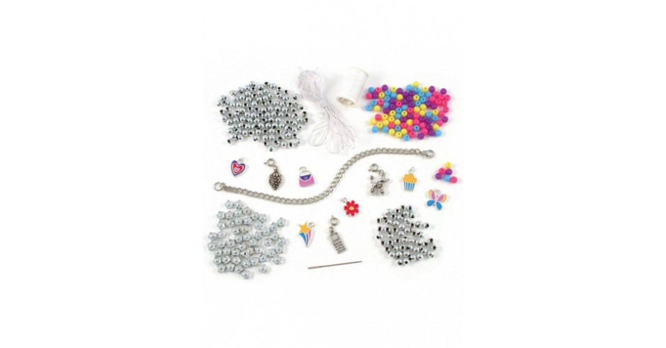 Bratari cu pandantive Galt, 300 de margele, 6 pandantive metalice, 8 ...