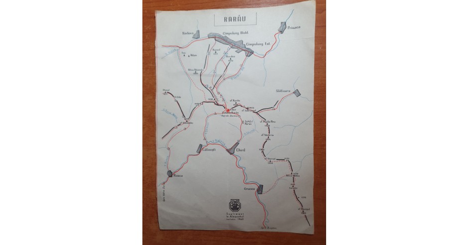 Harta rarau - din anul 1960 | Okazii.ro