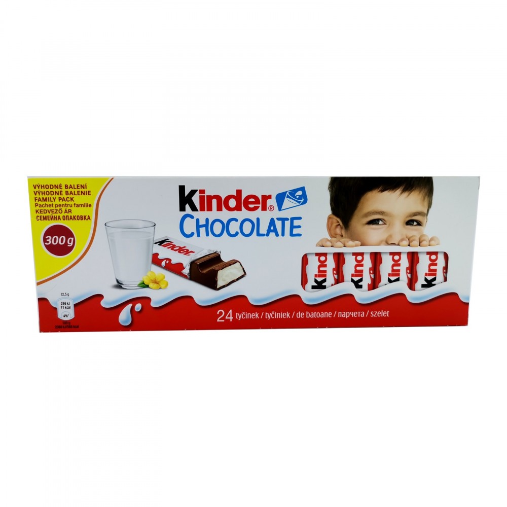 Batoane de ciocolata Kinder Chocolate, 24 buc la cutie, 300g - GC20037 ...