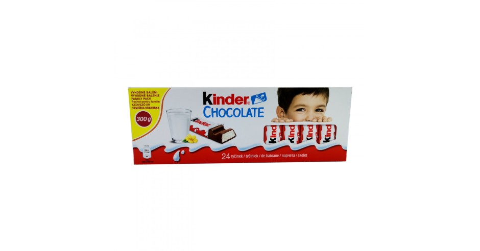 Batoane de ciocolata Kinder Chocolate, 24 buc la cutie, 300g - GC20037 ...