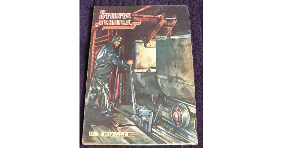 STIINTA SI TEHNICA Nr 39 / 1952 proletcultism, ilustratii grafica ...