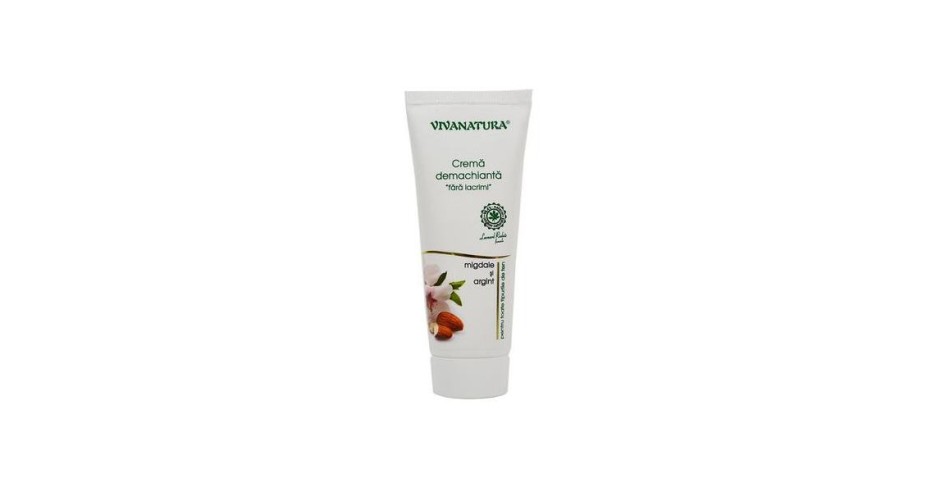 Crema Demachianta cu Argint Coloidal si Migdale Vivanatura, 75 ml ...