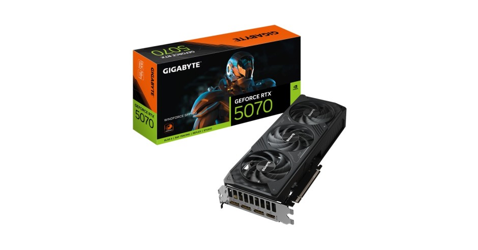 Placa Video GIGABYTE RTX 5070 WINDFORCE SFF 12GB GDDR7, 192-bit, PCIe 5 ...