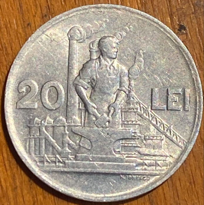 ROMANIA 20 LEI 1951 MONEDA ALUMINIU/ STARE BUNA, POZE | Okazii.ro