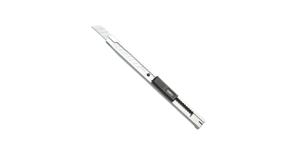 Cutter Deli, Mic, Metalic, cu Sina si Protectie, Cutter Mic Deli ...