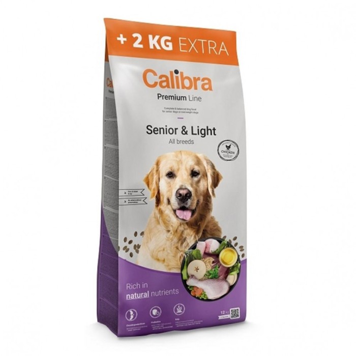 Calibra Dog Premium Line Senior & Light 12 + 2 kg | Okazii.ro