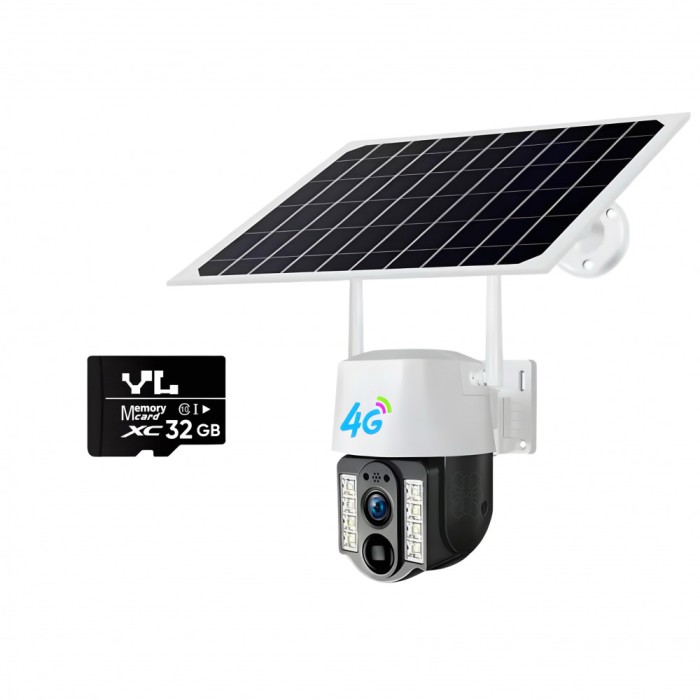 Camera de supraveghere video cu panou solar si cartela SIM, HexaEye ...