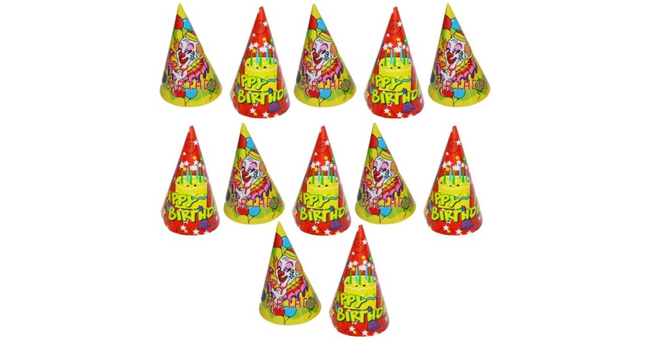 Coif Party Happy Birthday, 16 cm, set 12 bucati | arhiva Okazii.ro