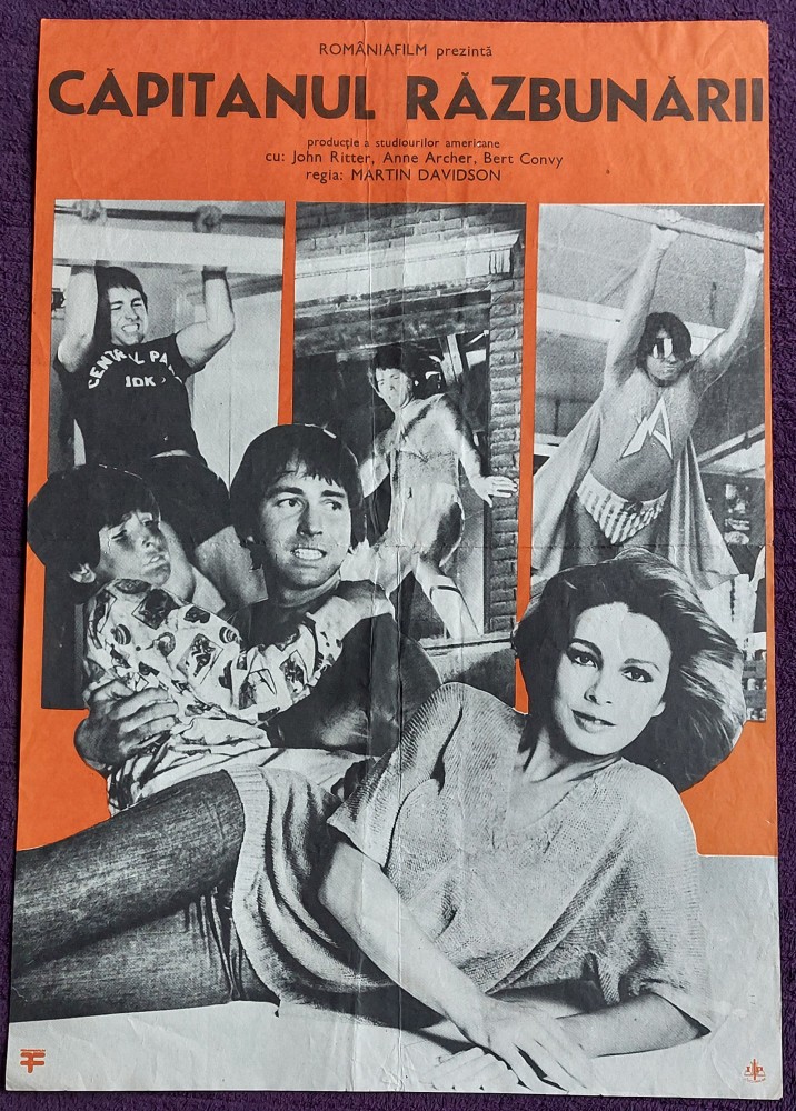 Capitanul Razbunarii - Afis mare cinema Romaniafilm, film SUA 1980 ...
