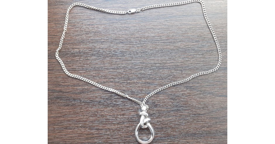 (100) LANTISOR SI PANDATIV DIN ARGINT, UNISEX, MARCAJ ARGINT 925, MASIV ...