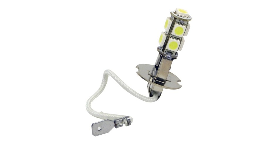 Bec H3 LED 5050 3 SMD 12V | arhiva Okazii.ro