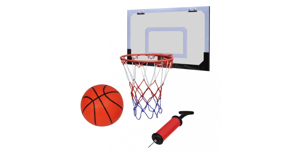 Set cos de baschet indoor cu minge si pompa | arhiva Okazii.ro
