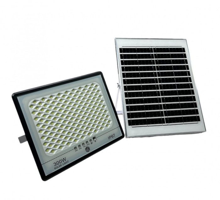 Proiector Solar 300w IP 67 cu panou solar, THO | Okazii.ro