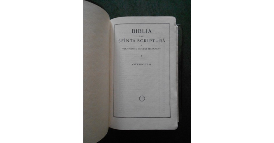 BIBLIA SAU SFANTA SCRIPTURA A VECHIULUI SI NOULUI TESTAMENT (10X15cm ...